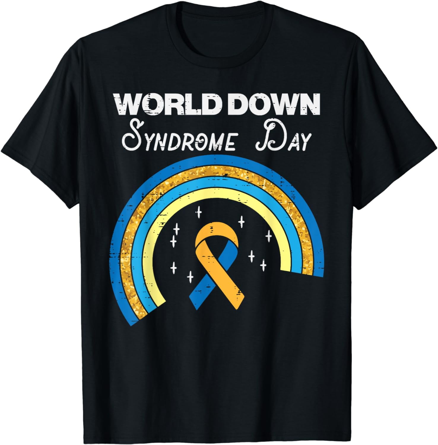 World Down Syndrome Day Rainbow Awareness Women Girls Kids T-Shirt ...