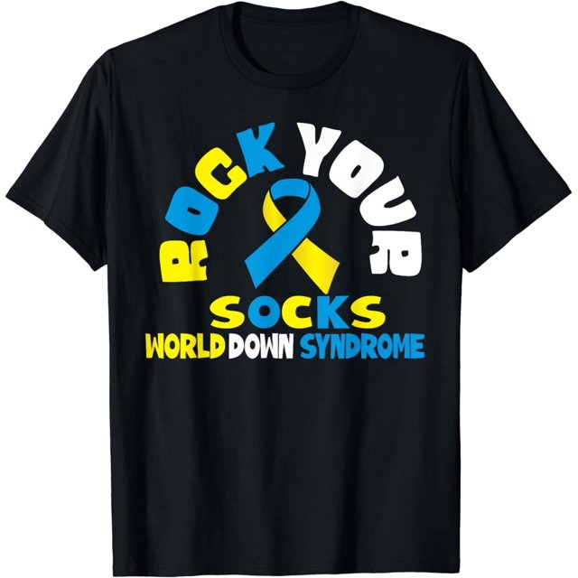 World Down Syndrome Day Rock Your Socks Awareness T-Shirt - Walmart.com