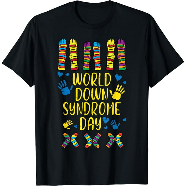 World Down Syndrome Day Socks WDSD Awareness Men Women T-shirt ...