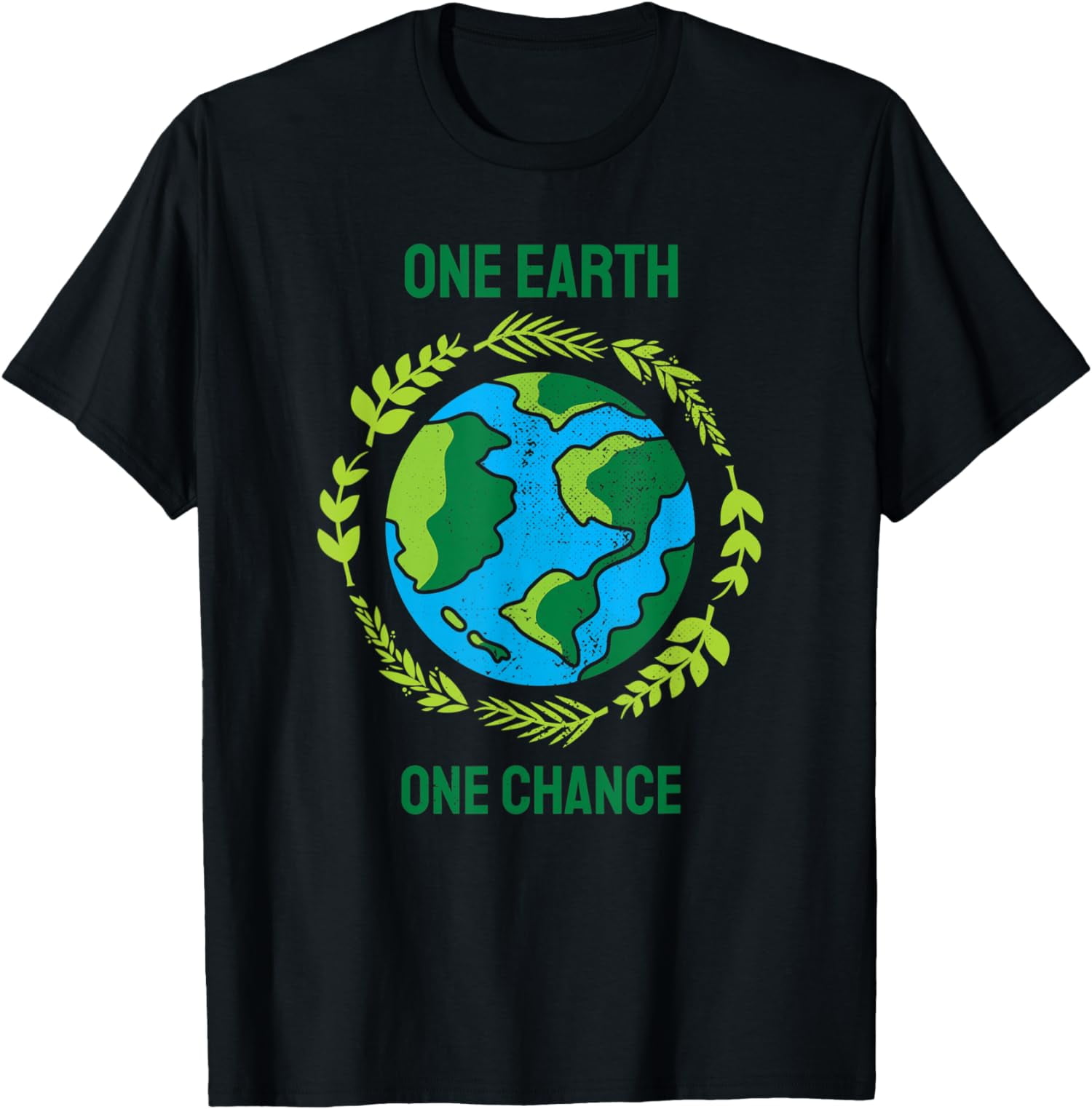 World Earth Day One Earth One Chance Planet Vintage T-Shirt - Walmart.com