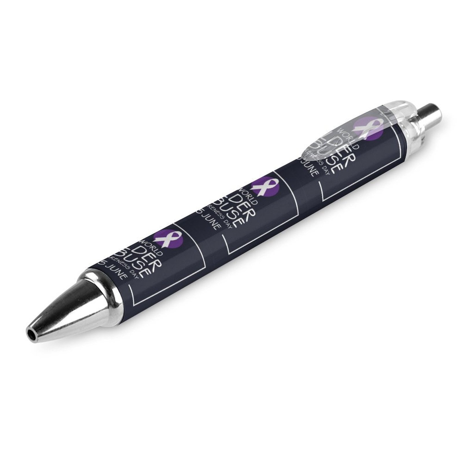 World Elder Abuse Awareness Day Ballpoint Pen Retractable Pens Black ...