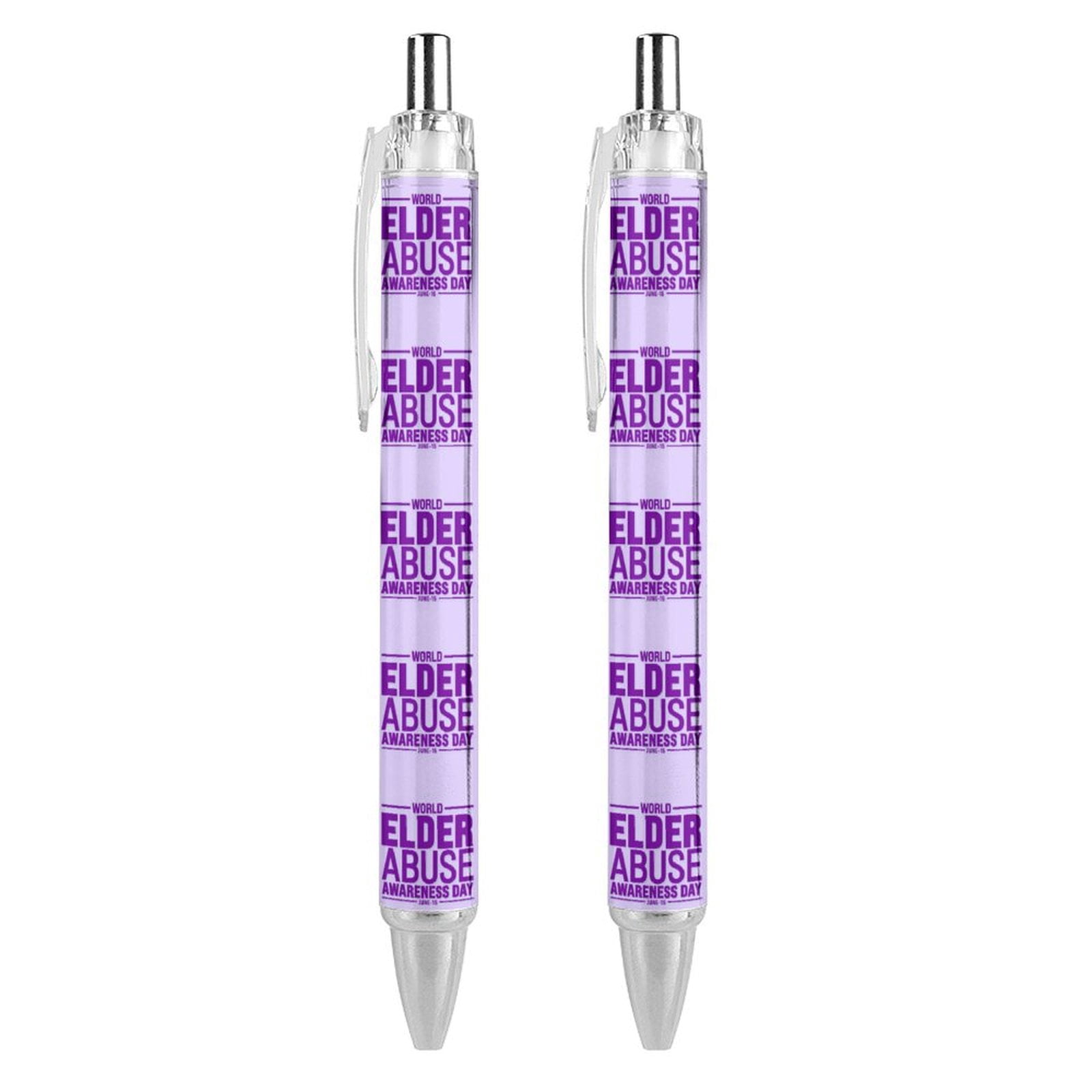 World Elder Abuse Awareness Day Ballpoint Pen Retractable Pens Black ...