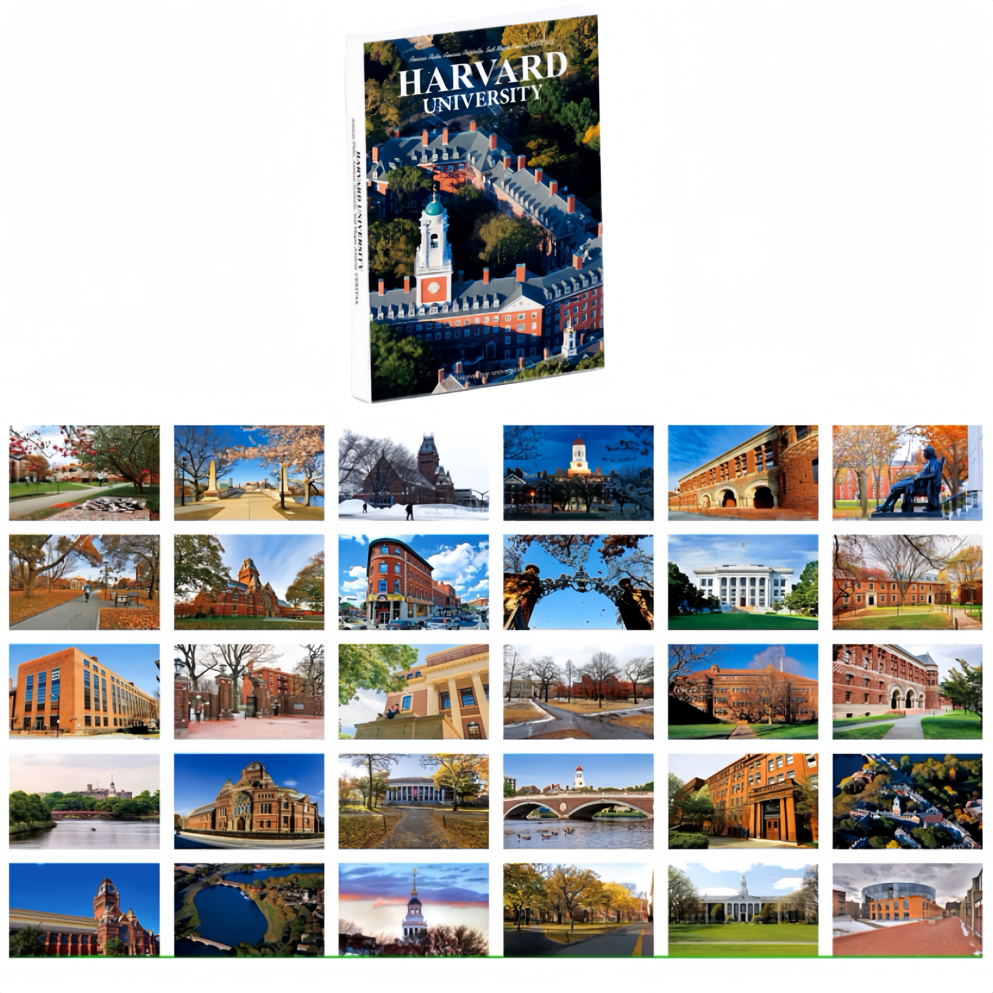 World Famous University Postcard Set - Harvard, Stanford, Princeton ...
