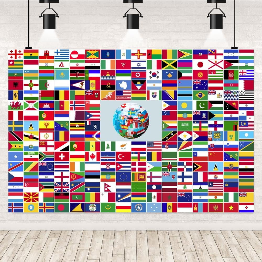 World Flag Backdrop International Flags Background Country Flags ...