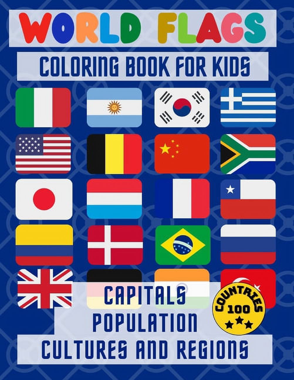 World Flags Coloring Book: : Color in flags for all countries of the ...