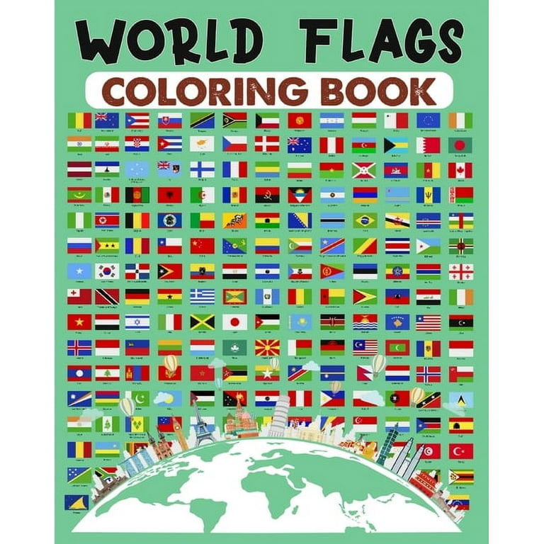 country flag. coloring book