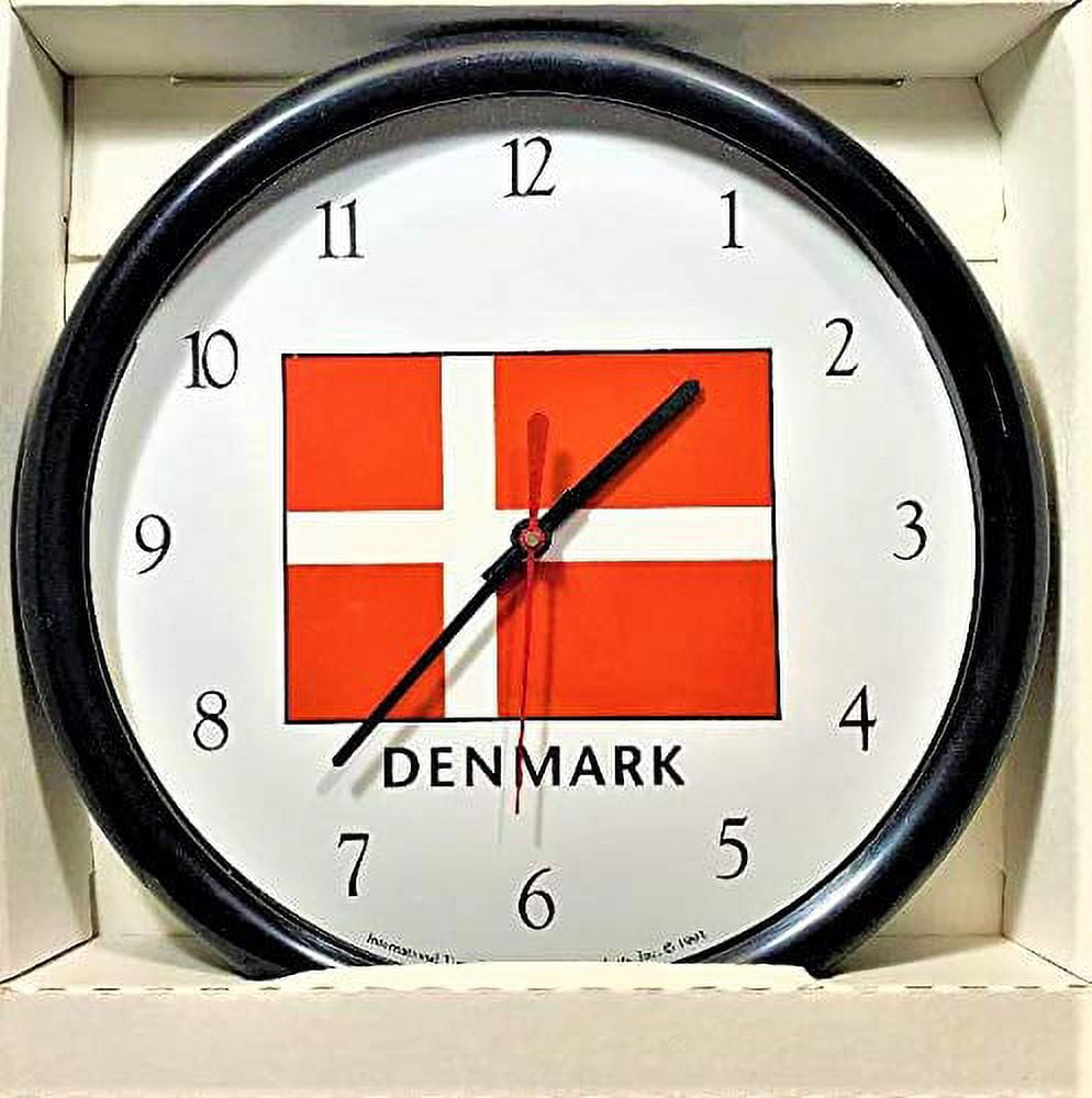 World Flags Direct Two Flag of Denmark Clocks - Lot of 2 Dane Theme ...