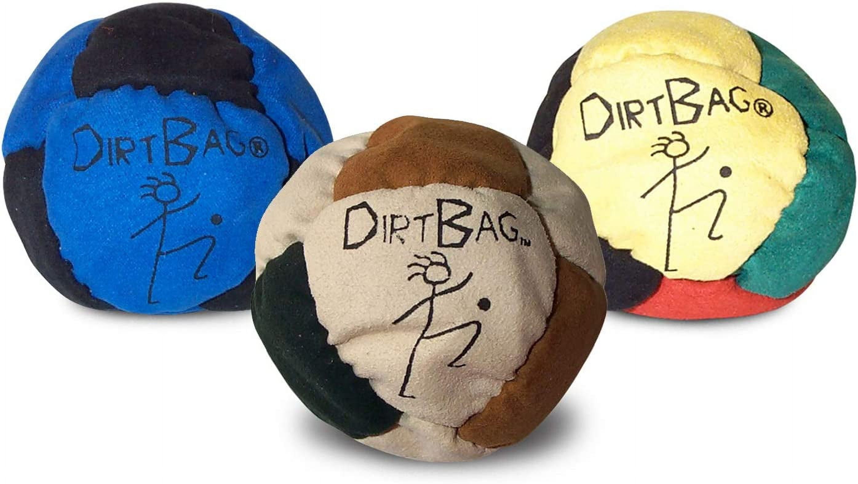 World Footbag Dirtbag Footbag 8-Panel Synthetic Suede and Sand Filled ...