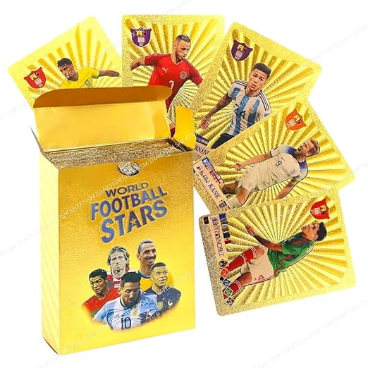 World Football Soccer Star Gold Cards, Soccer,Football Trading Card ...