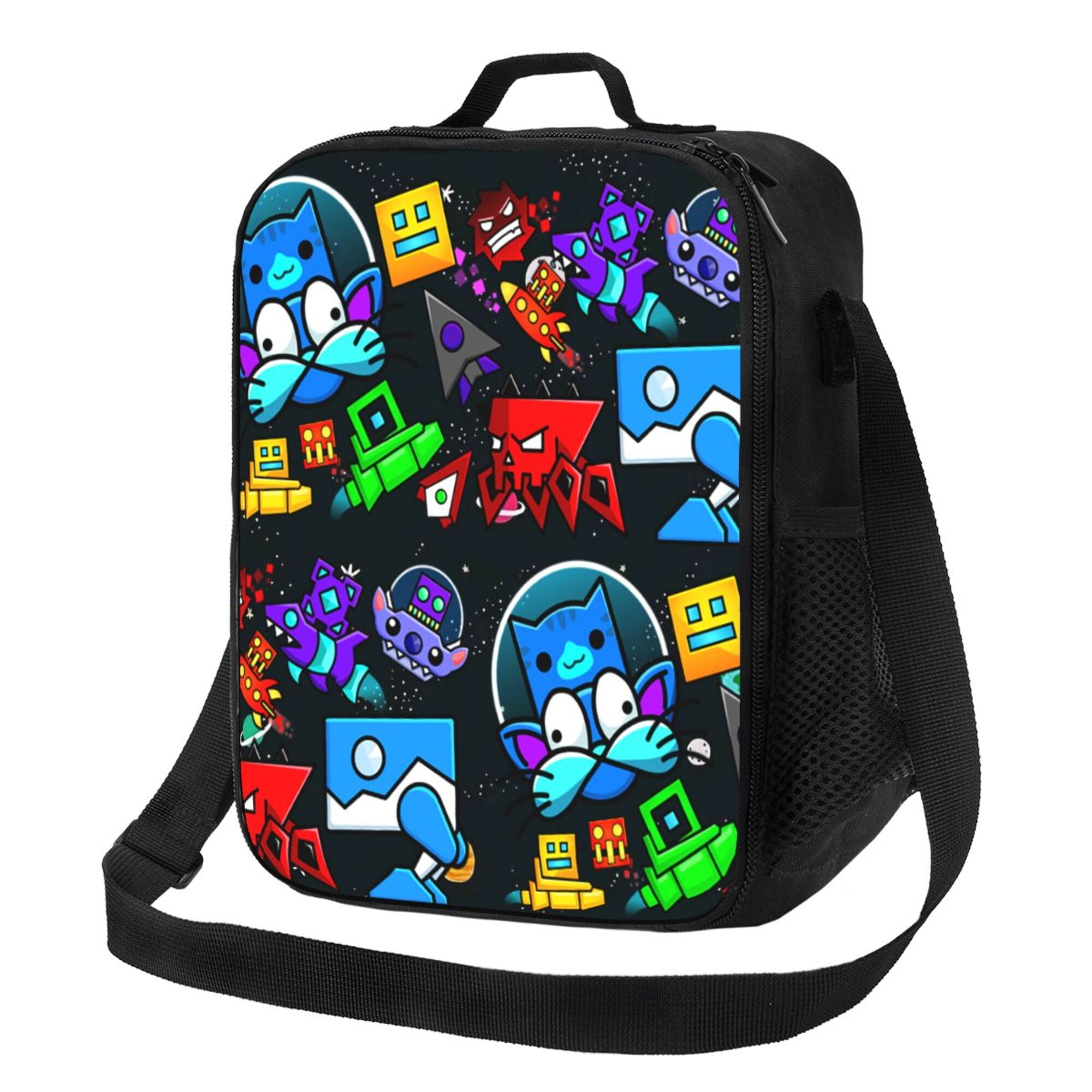 World Geometry Dash Lunch Bag Portable Tote Bag Insulated Lunch Box ...