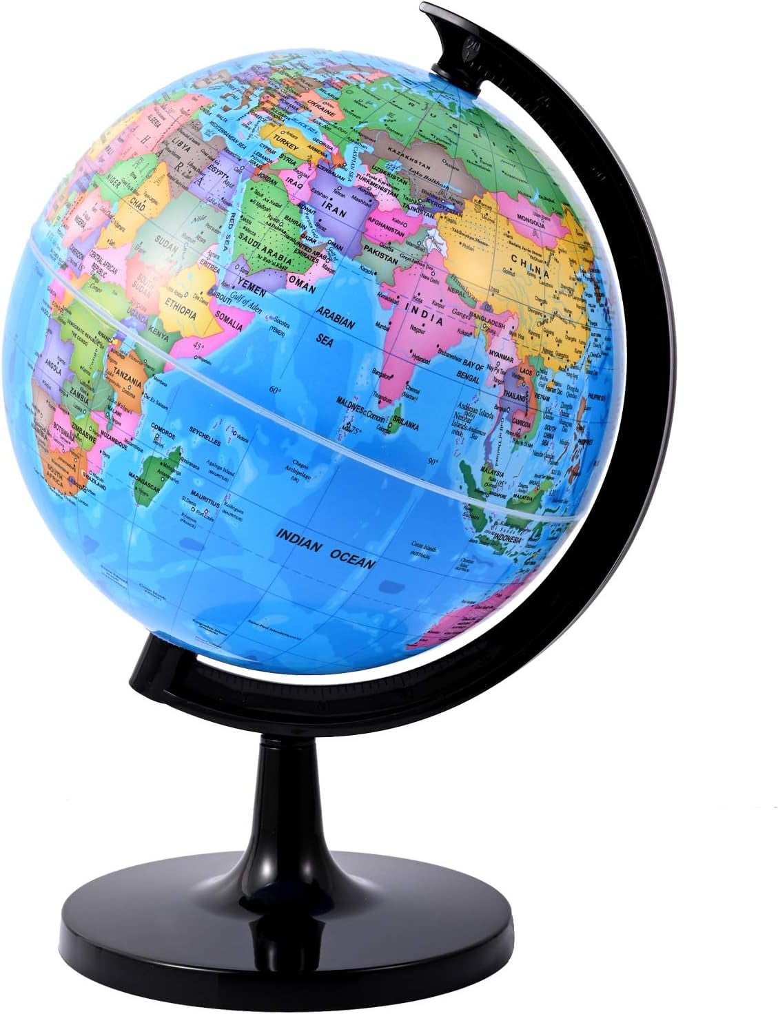 World Globe, DIY Assemble Educational Rotating Map for Geography ...