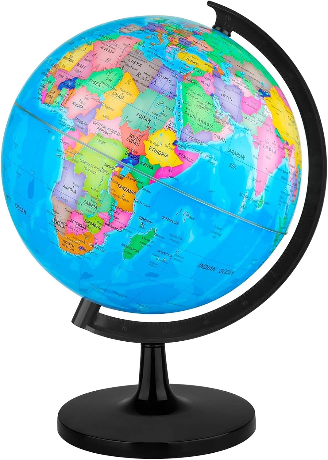 World Globe, DIY Assemble Educational Rotating Map for Geography ...