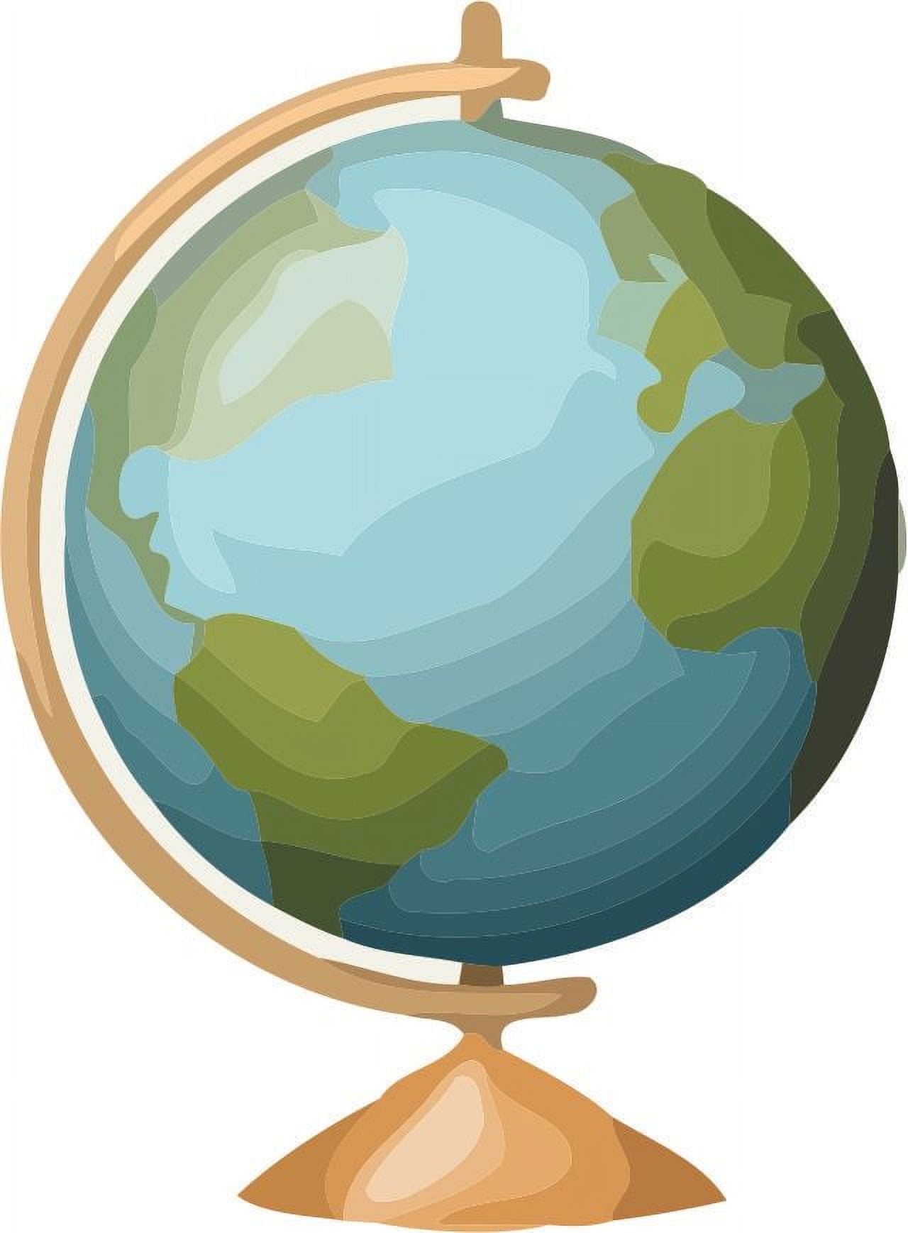 World Globe Globes Design School Wall Decals for Classroom Decoration ...