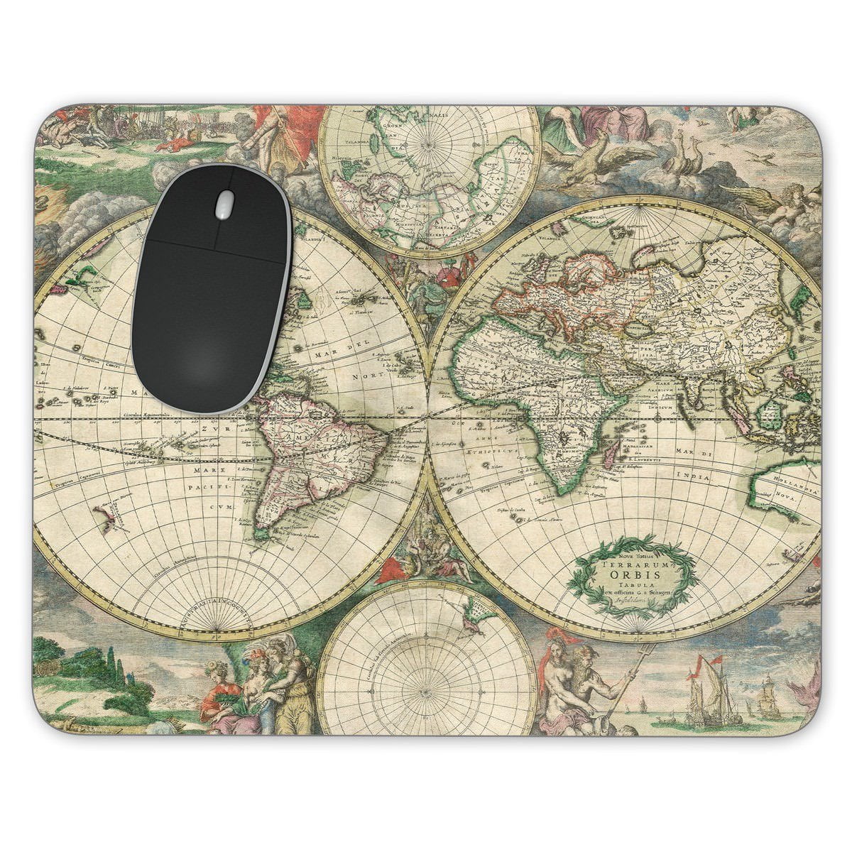 World Globe Map Mouse pads Gaming Mouse Pad 9.84x7.87 inches - Walmart.com