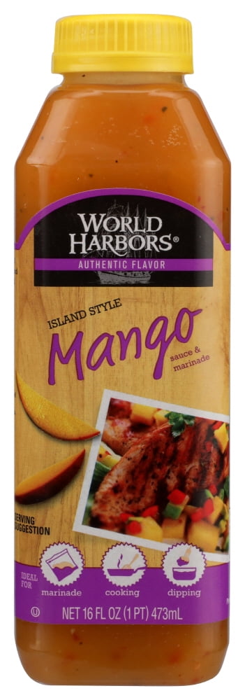 WORLD HARBOR, Island Mango Sauce, 16 Oz, Tropical Inspired - Walmart.com