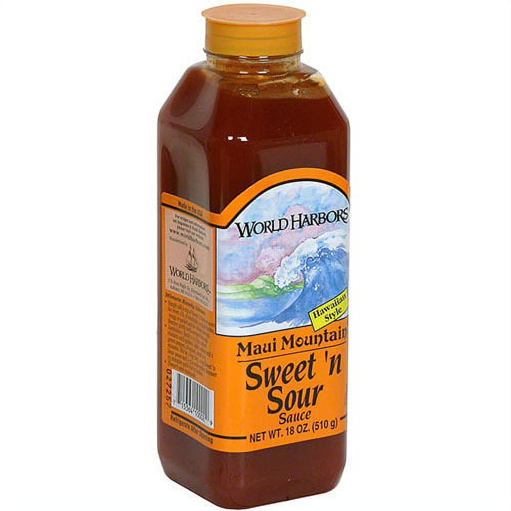 World Harbors Maui Mountain Sweet N Sour Sauce, 16 oz (Pack of 6 ...