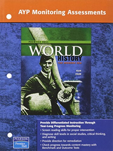 Pre-Owned World History Progress Monitoring Assessments National Modern ...