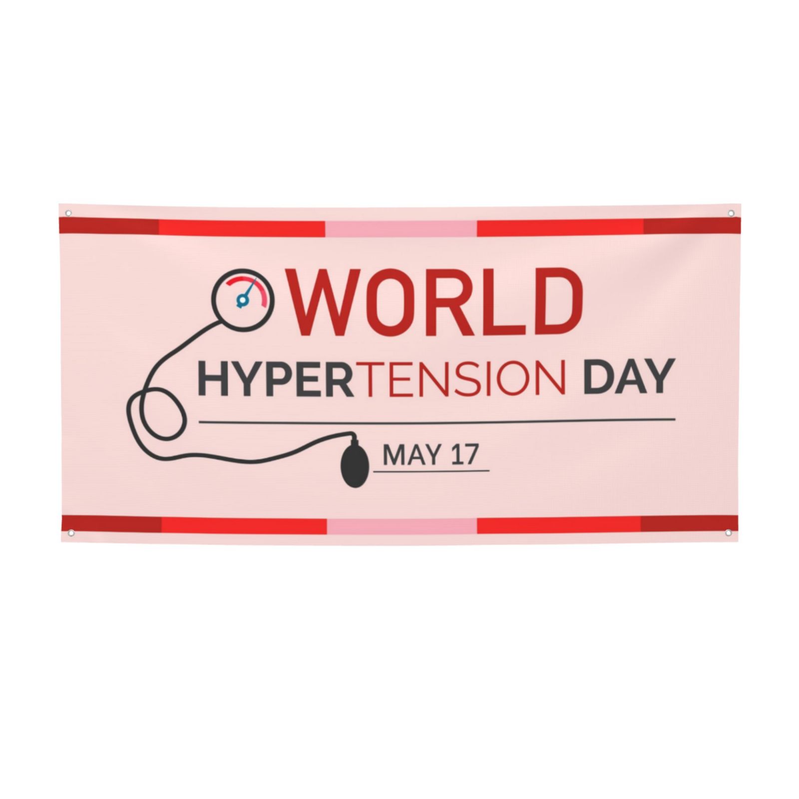 World Hypertension Day Banner Backdrop Porch Sign Medium Holiday ...