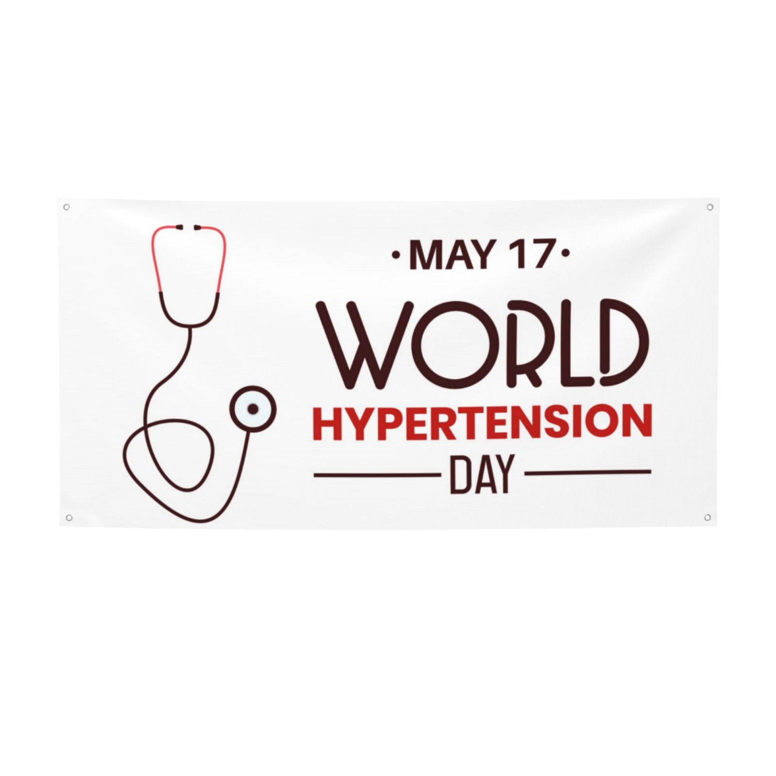 World Hypertension Day Banner Backdrop Porch Sign Small Holiday Banners ...