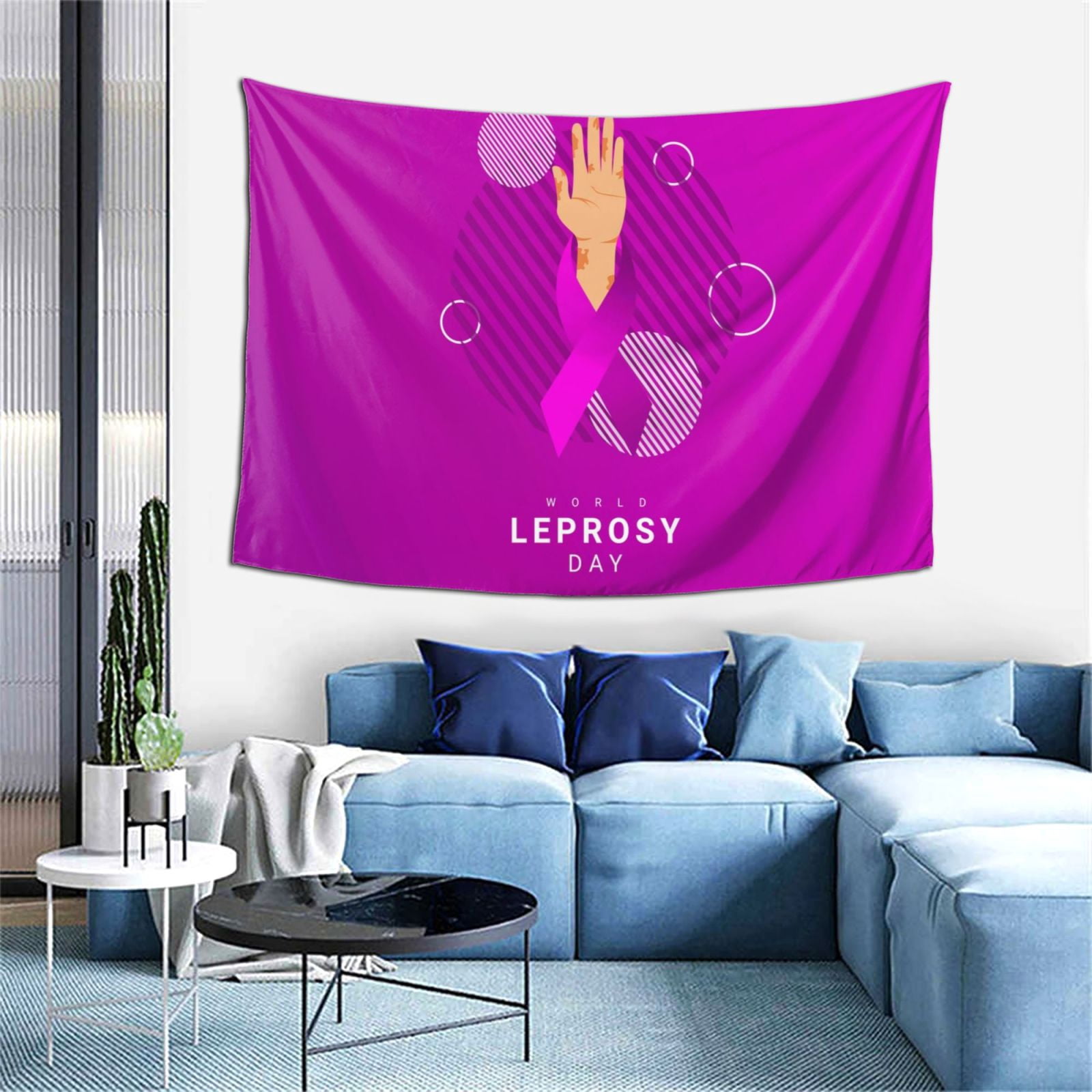 World Leprosy Day Tapestry for Bedroom Aesthetic Wall Hanging Living ...