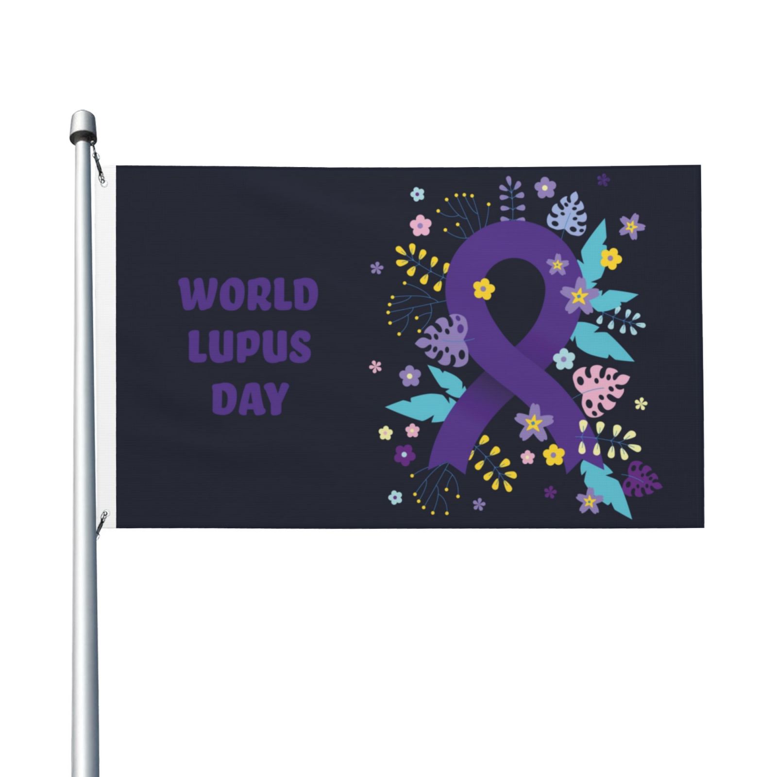 World Lupus Day Flag 3x5 Ft Double-Sided Flag Outdoor Sign Party Yard ...