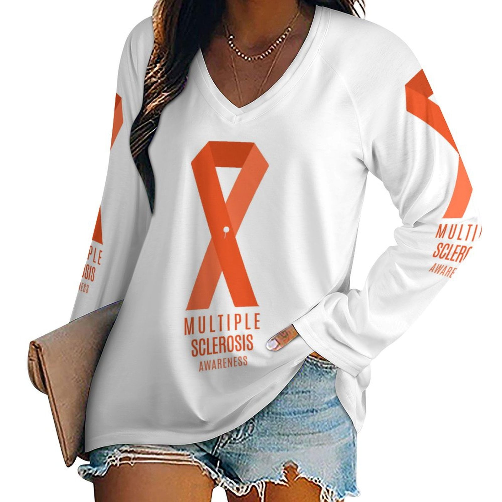World MS Day 30 MS Multiple Sclerosis Awareness Women's Long Sleeve ...