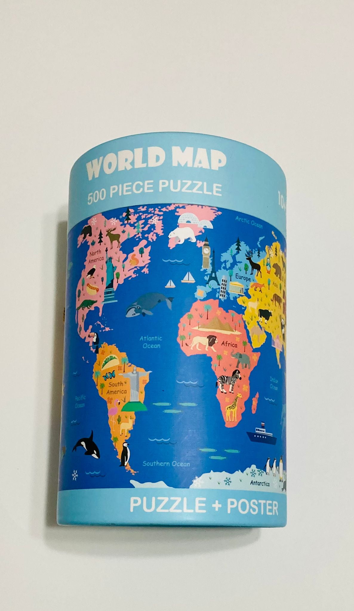 World Map 500 Piece Puzzle - Walmart.com
