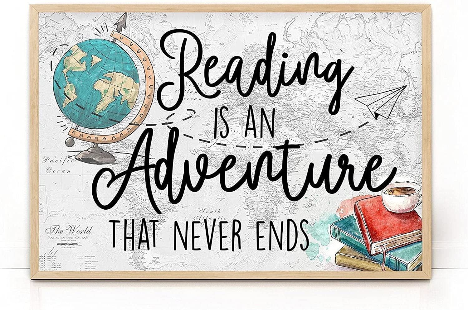 World Map Adventure Wall Decor Home Classroom Rules Wall Decor ...