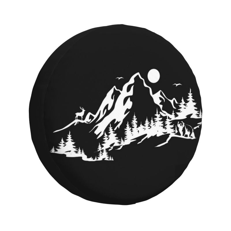 World Map Compass Spare Wheel Tire Cover for Suzuki Camper Adventure RV ...