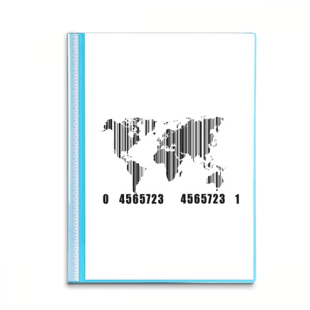 World Map Continent Ocean Book Sheet Protectors Portfolio Binder Folder ...