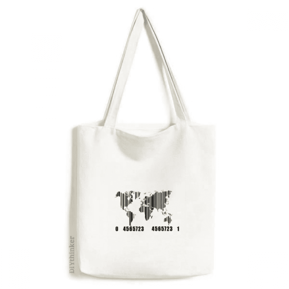 World Map Continent Ocean Tote Canvas Bag Shopping Satchel Casual ...