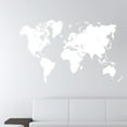 World Map Earth Wall Decal Sticker Atlas Globe Art #1248 (28" High x 49 ...
