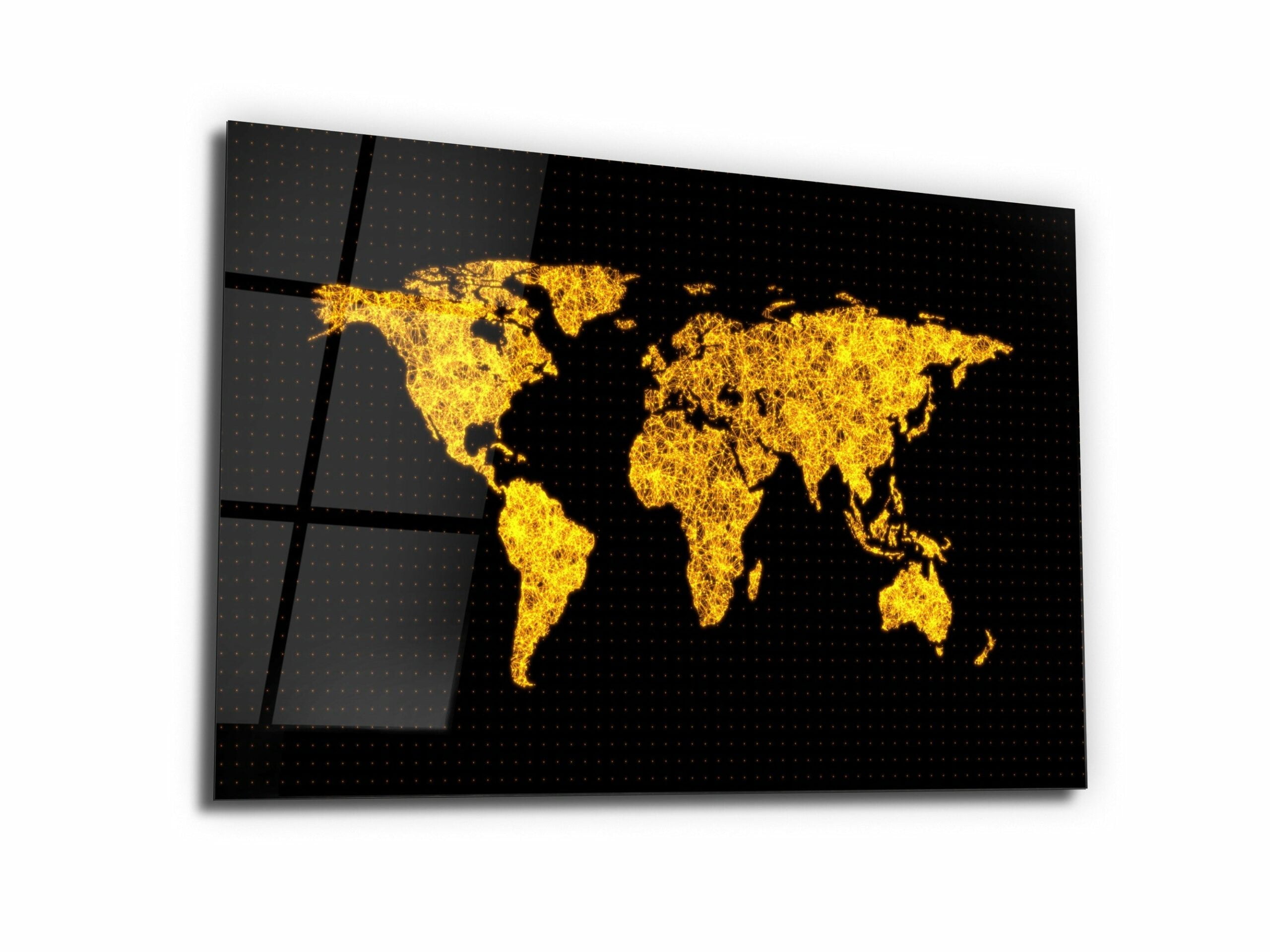 Tiptophomedecor Stretched Canvas World Map Art - Map: Banksy ...