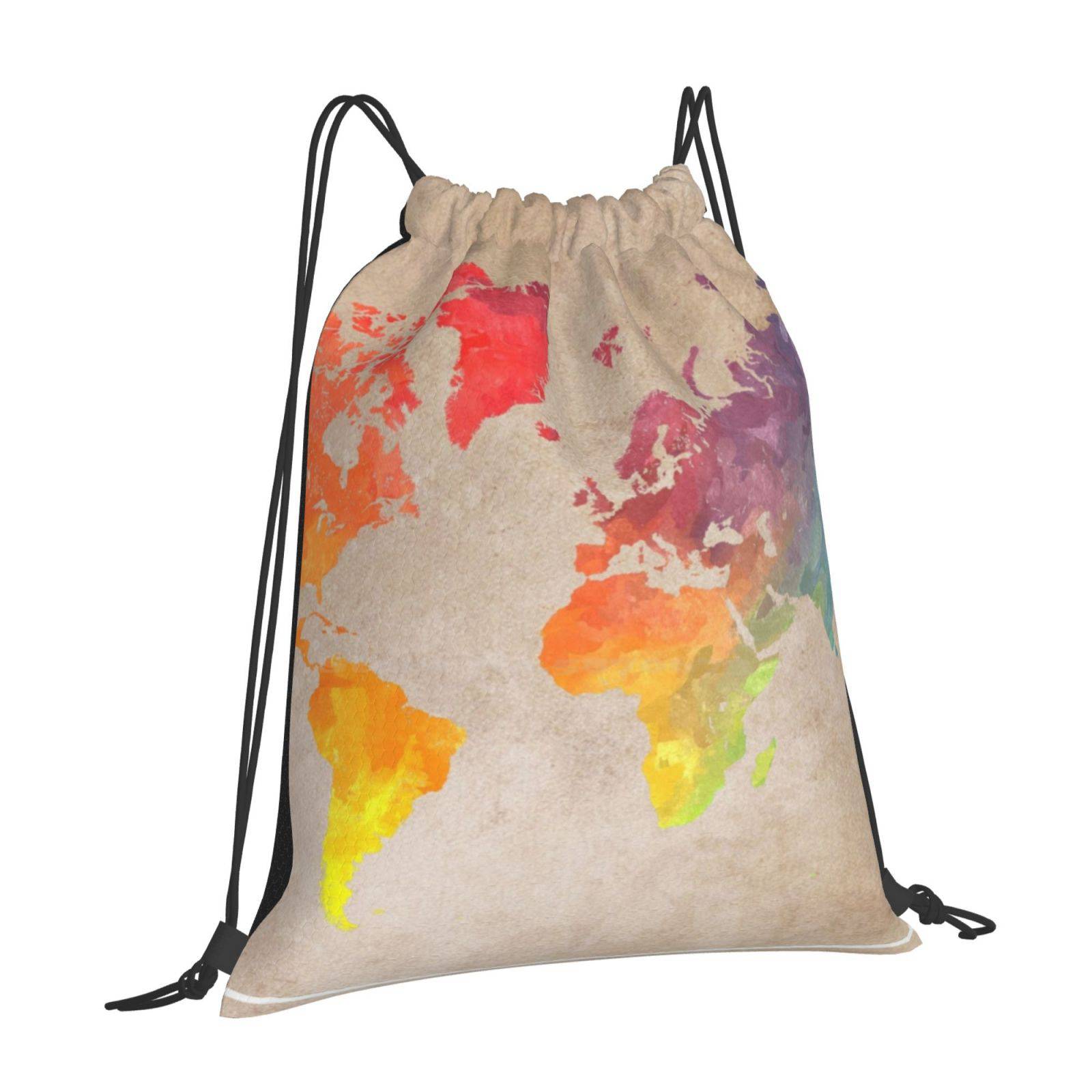 World Map Maps School Bag Big Capacity Backpack Laptop Map Of The World ...