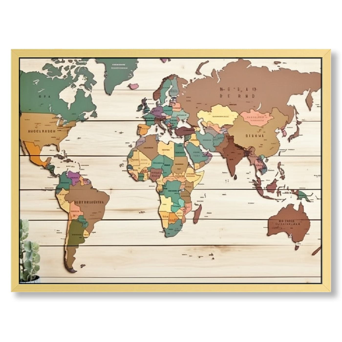 World Map Painting Canvas Detailed World Map Canvas World Map Pictures ...