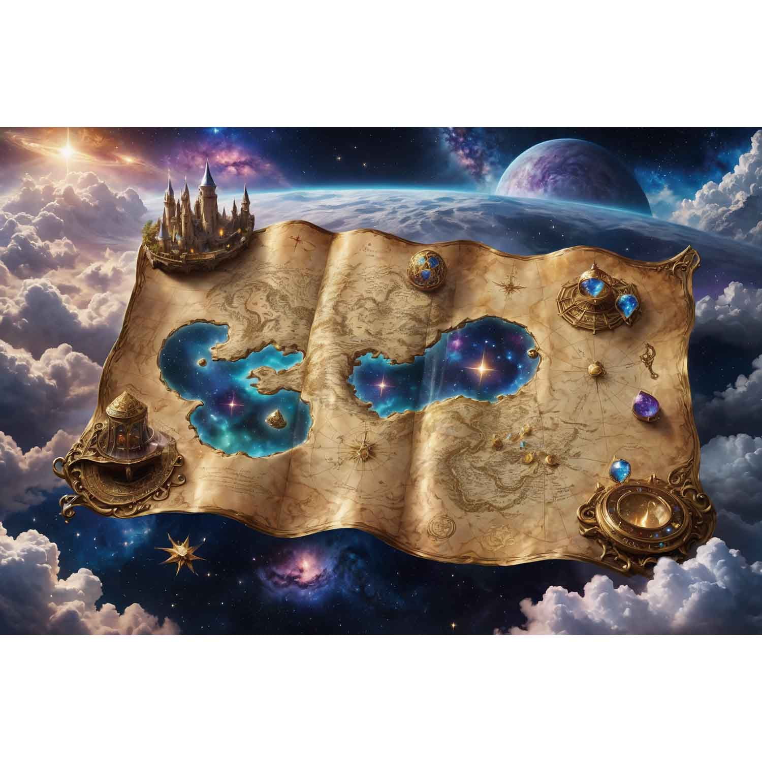 World Map Pirate Ship Backdrop Boys Birthday Photocall Background Skull ...