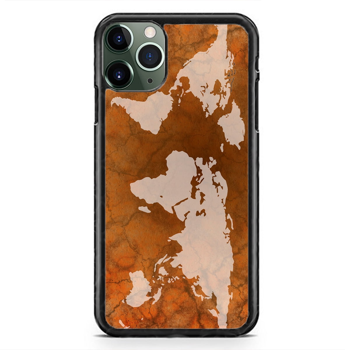 World Map Planet Earth Slim Shockproof Hard Rubber Custom Case Cover ...