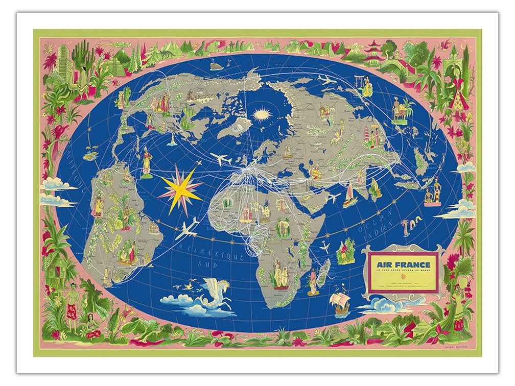 World Map Planisphere - France - The Biggest Network of the World ...