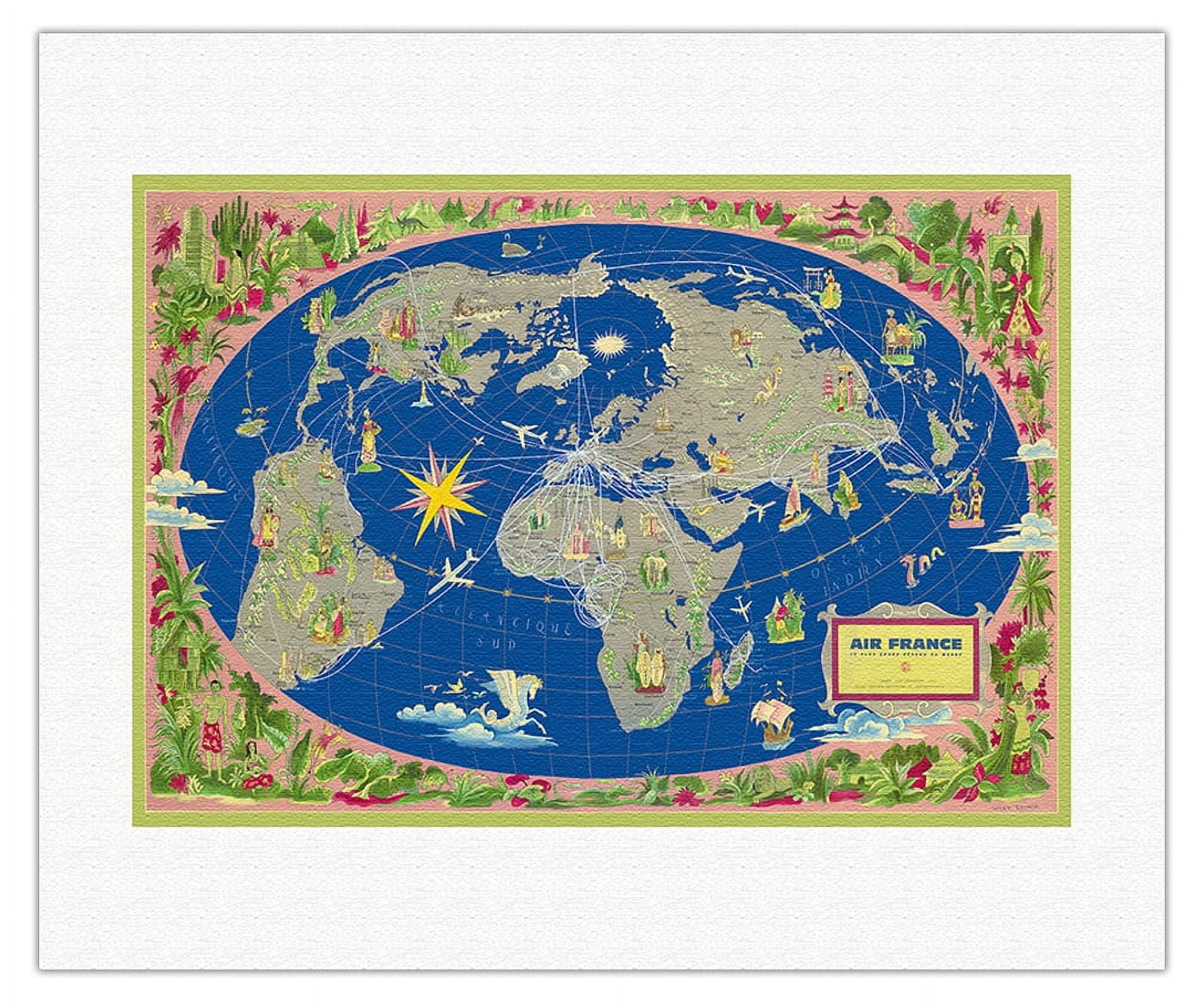 World Map Planisphere - France - The Biggest Network of the World ...