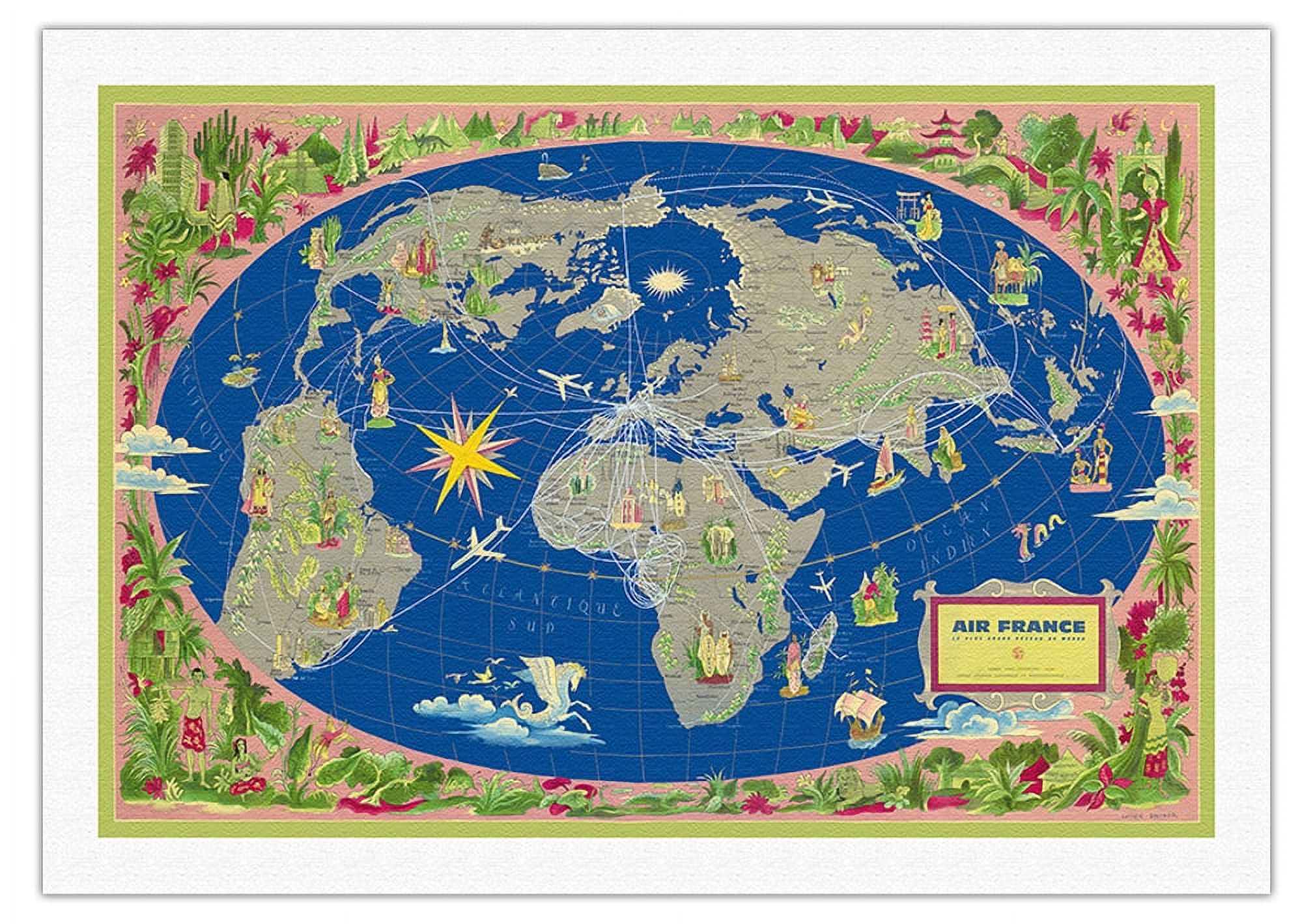 World Map Planisphere - France - The Biggest Network of the World ...