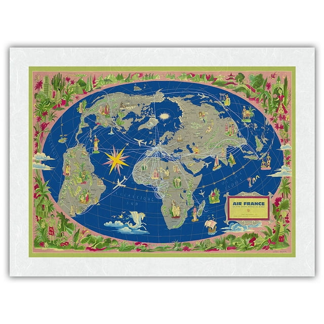 World Map Planisphere - France - The Biggest Network of the World ...