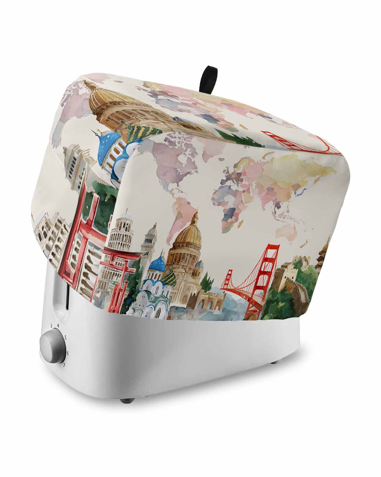 World Map Toaster Cover 4 Slice, Large Kitchen Appliance Covers ...