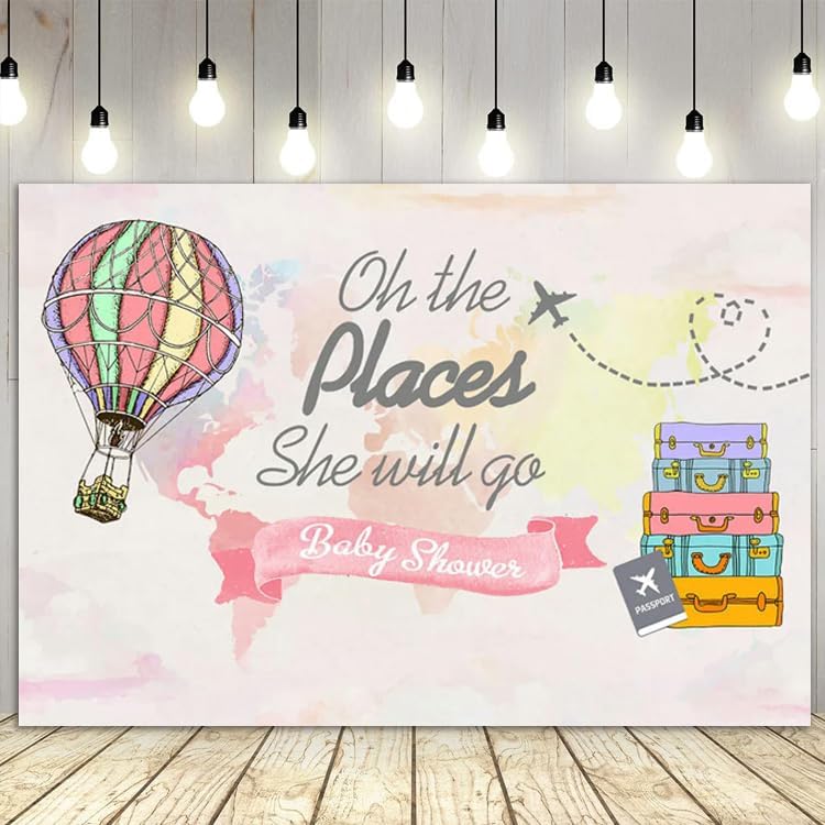 World Map Travel Themed Birthday Party Photography Background Vintage ...