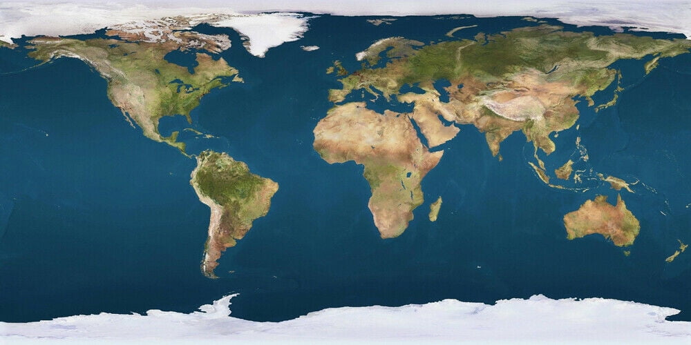 World Map VI - CANVAS OR PRINT WALL ART - Walmart.com