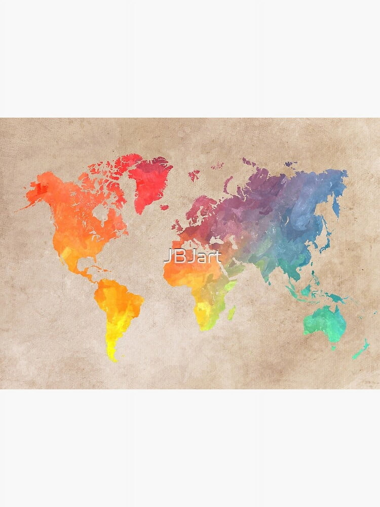 World Map maps Modern Art Decor Unframe - Walmart.com