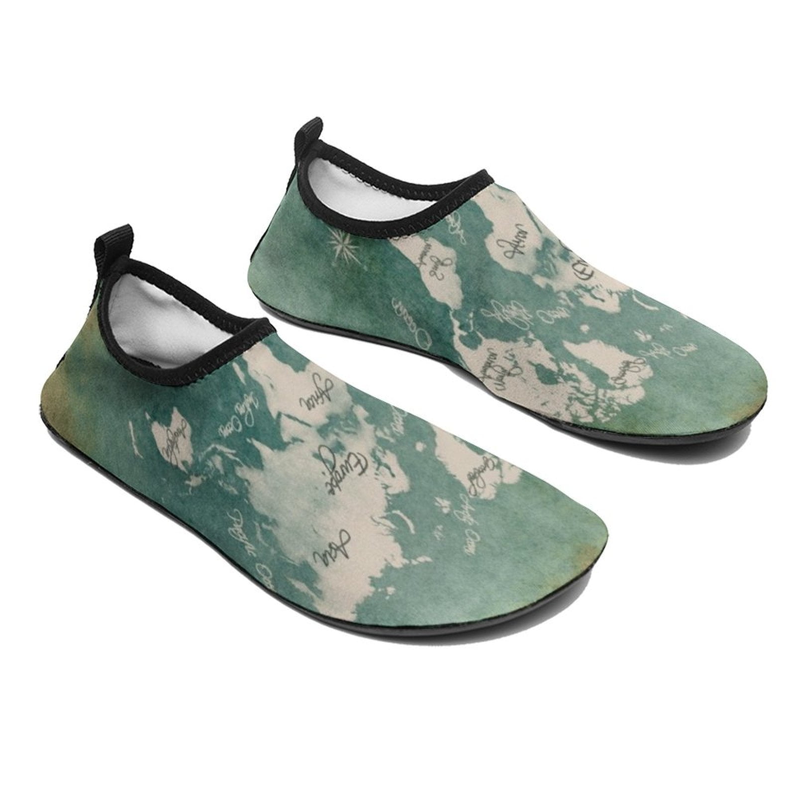 World Maps Water Shoes Beach Slip-on Shoes for Men Women Swim Pool Yoga ...