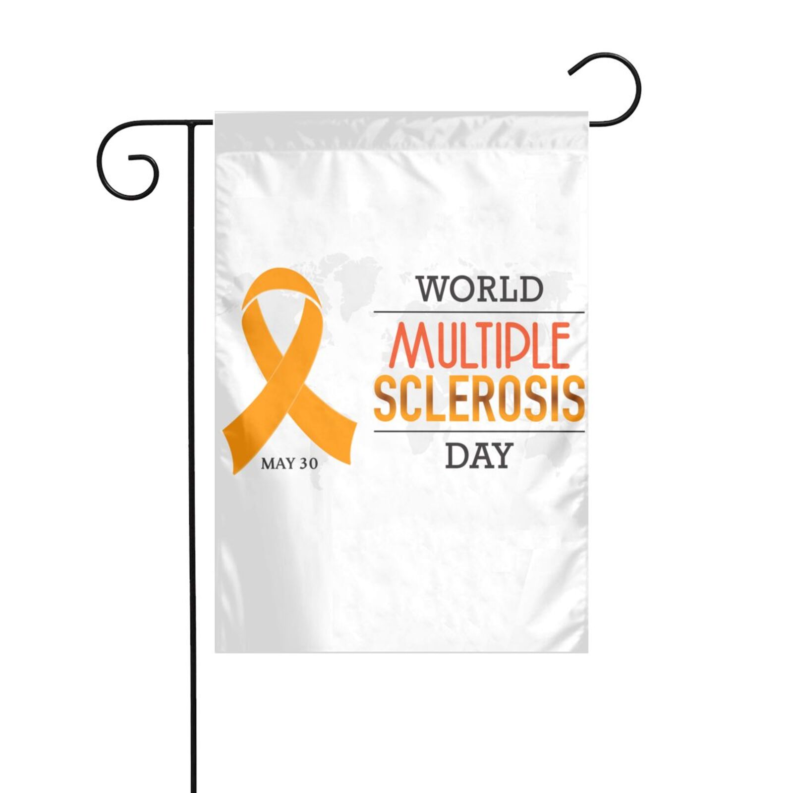 World Ms Day Ms Multiple Sclerosis Awareness Garden Flag Double Sided ...