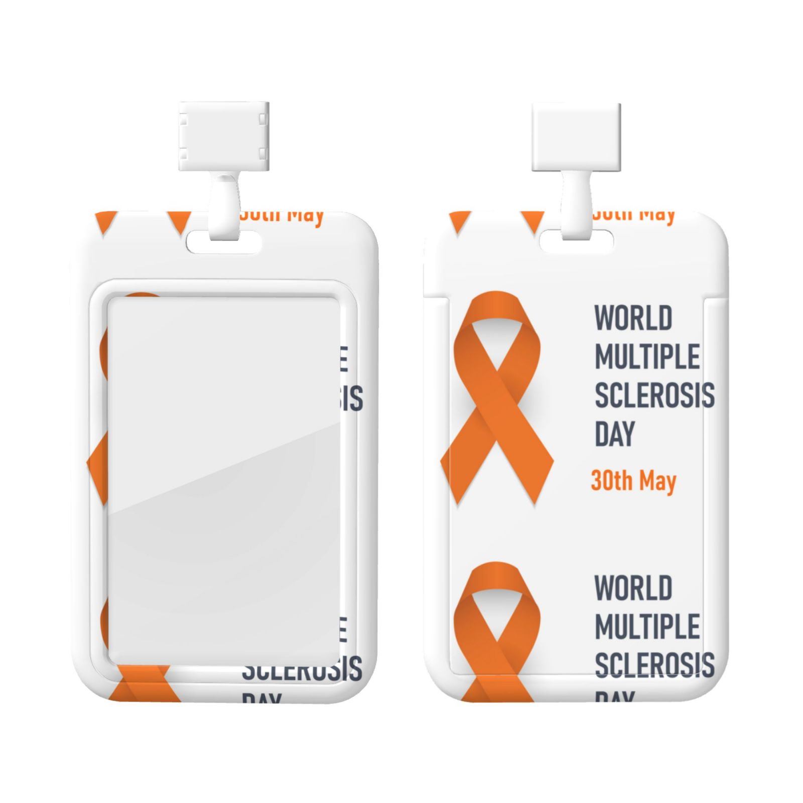 World Ms Day Ms Multiple Sclerosis Awareness Id Card Badge With Lanyard ...