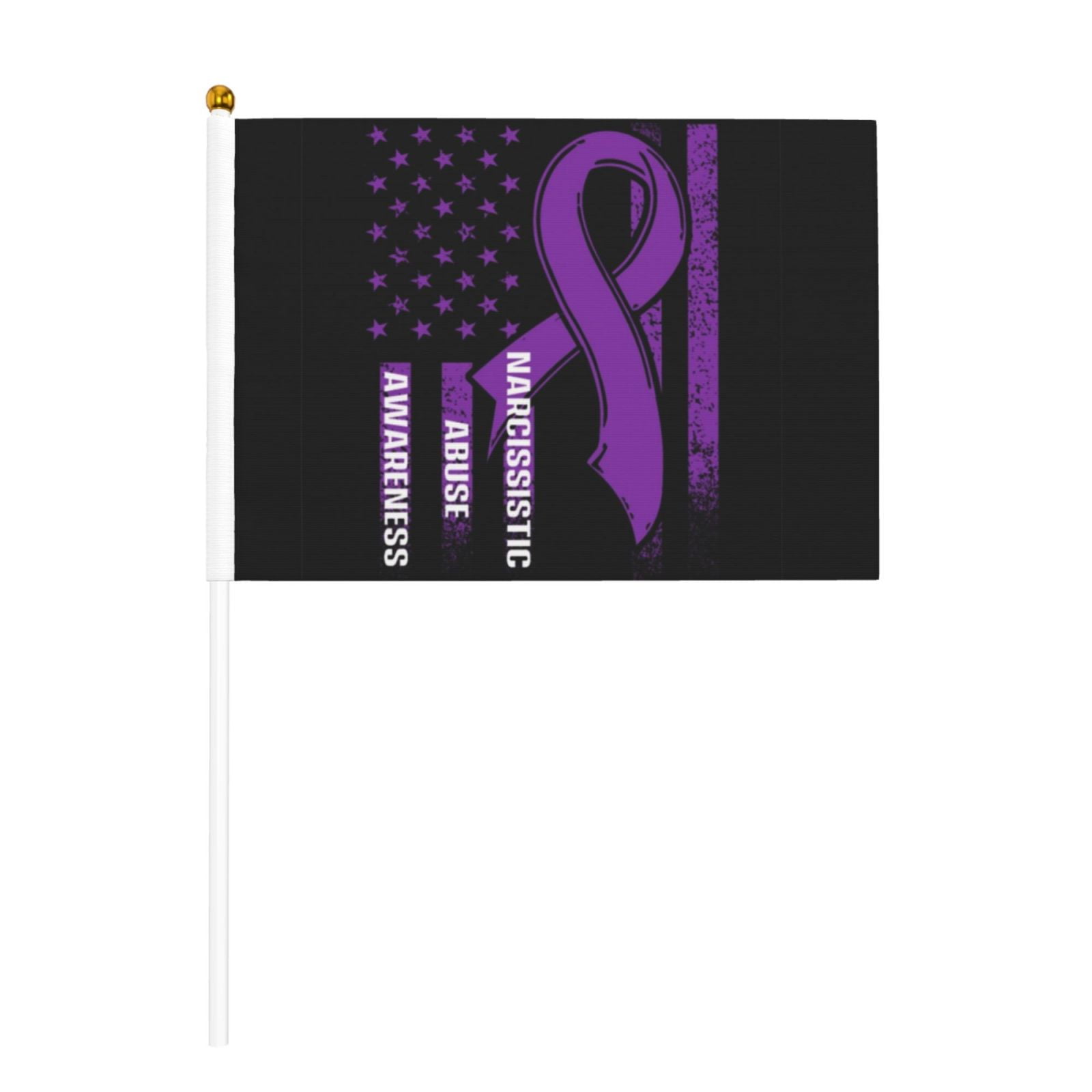 World Narcissistic Abuse Awareness Day Flag Small Mini Hand Held Flags ...