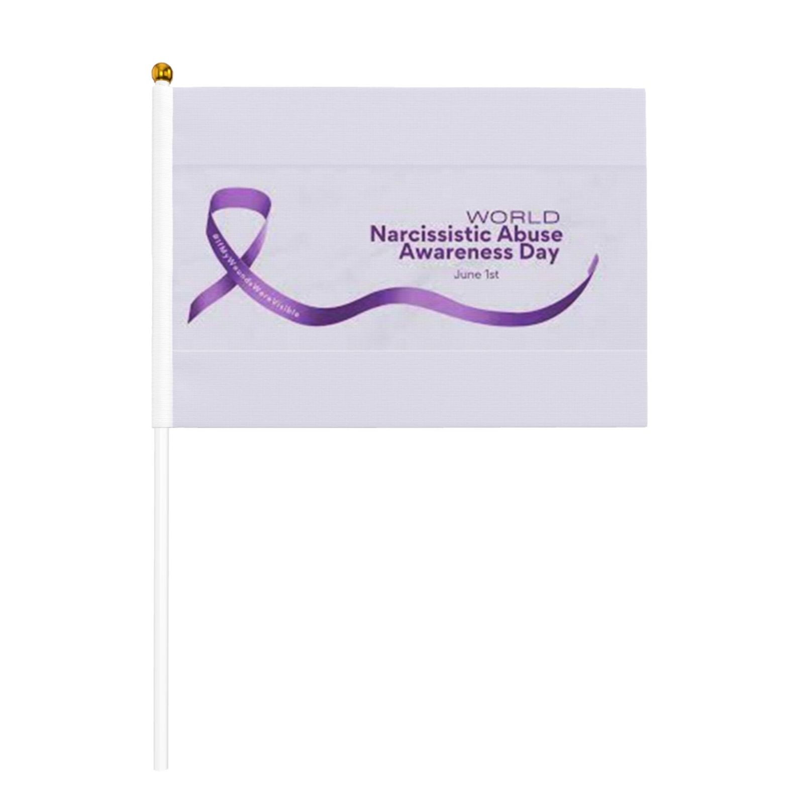 World Narcissistic Abuse Awareness Day Flag Small Mini Hand Held Flags ...